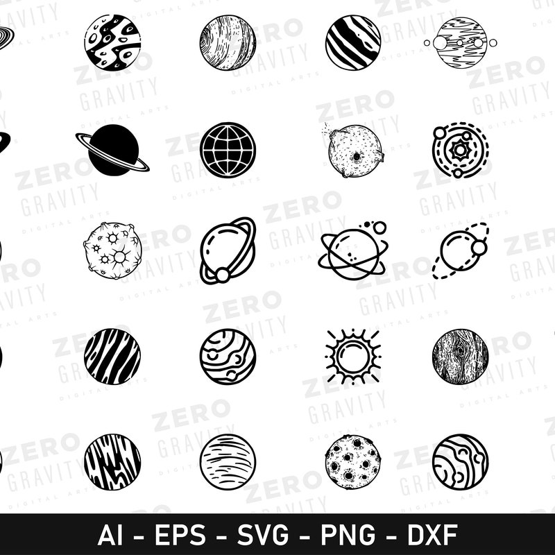 Solar System Svg - Etsy
