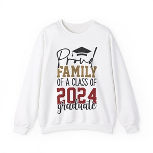 Proud Family of 2024 Graduate Svg, Proud Mom of 2024 Graduate Svg, 2024 ...