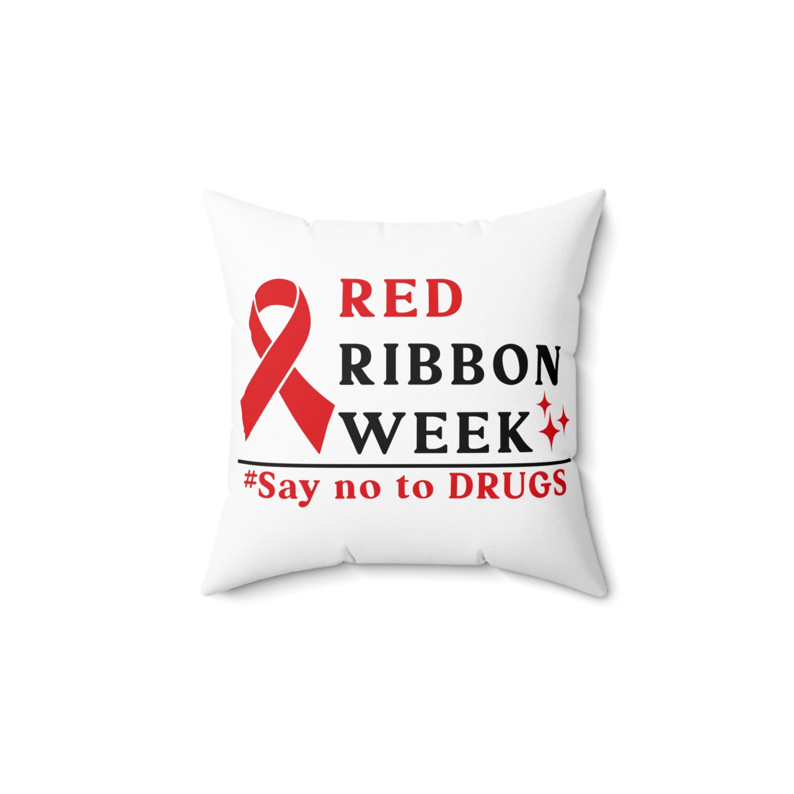 Red Ribbon Week Svg With Say No to Drugs Quote, Digital Download Drug ...