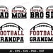Football Family SVG Bundle: Mom, Dad, Bro, Sis (digital Download) - Etsy