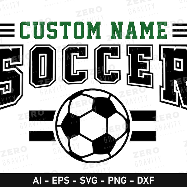 Soccer Ball With Name Png - Etsy