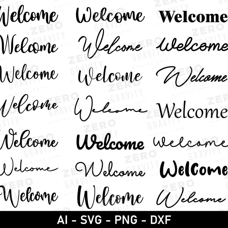 Welcome Svg - Etsy