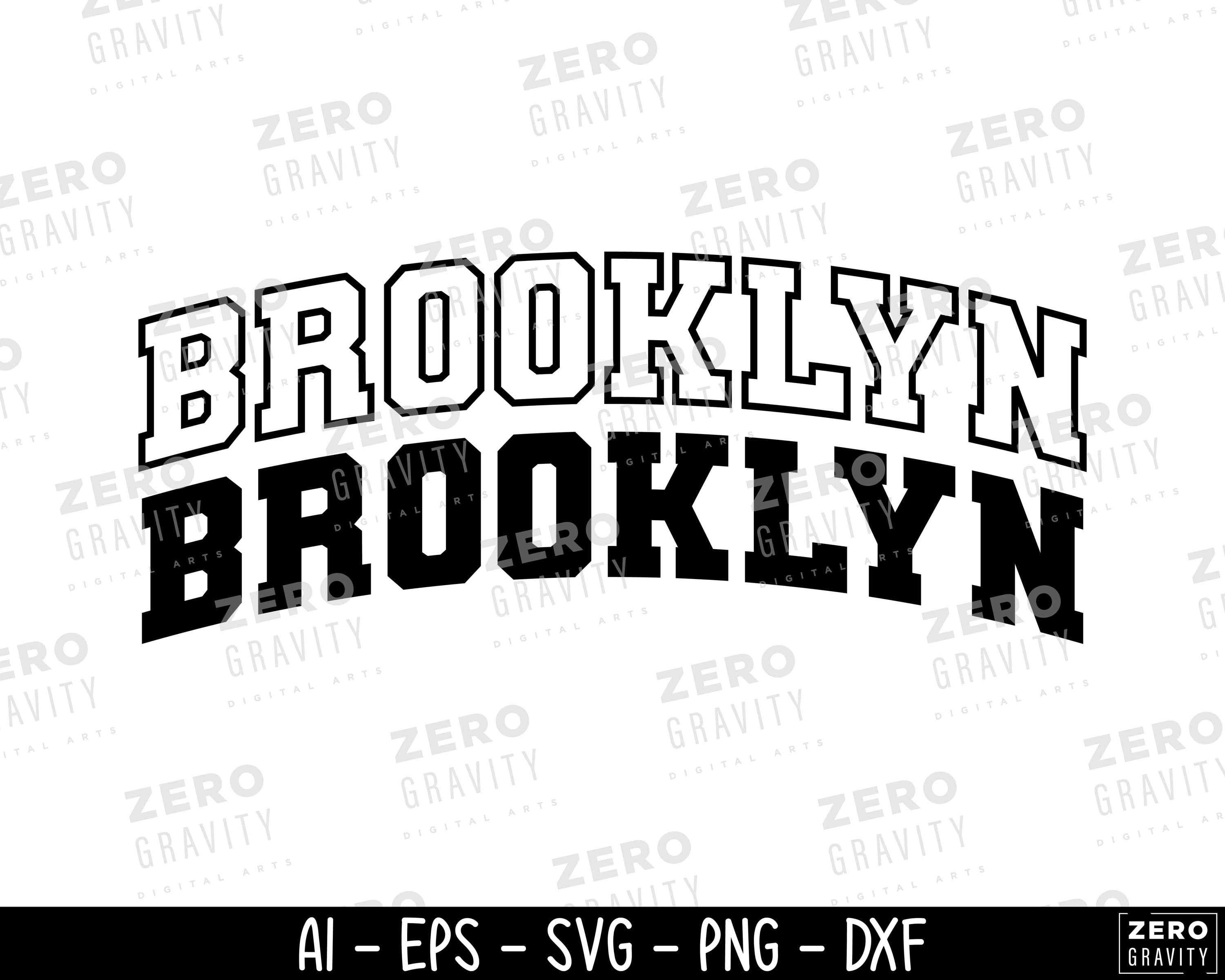 Brooklyn Silhouette SVG: Vector Files for Cricut, Shirt Design (digital ...