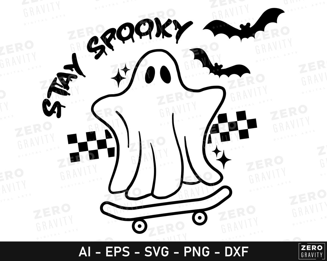 Stay Spooky Ghost Svg, Halloween Ghost Svg, Spooky Season Svg, Ghost ...