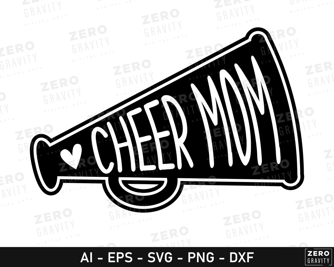 Cheer Mom Svg Printable Art, Cheer Mom Svg Cut File, Cheer Mom ...