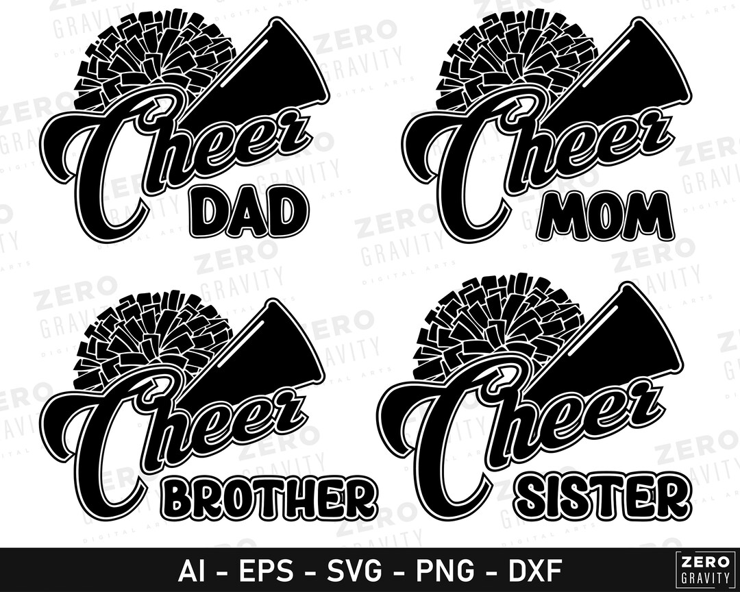 Cheer Svg Bundle Digital Cheer Files Cheerleader Svg Cheer Mom Svg