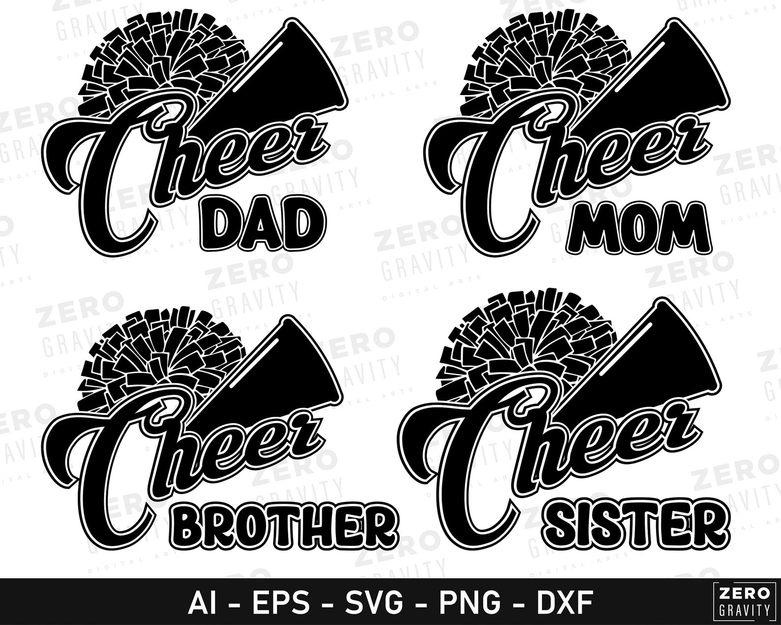Cheer Svg Bundle Digital Cheer Files Cheerleader Svg Cheer - Etsy