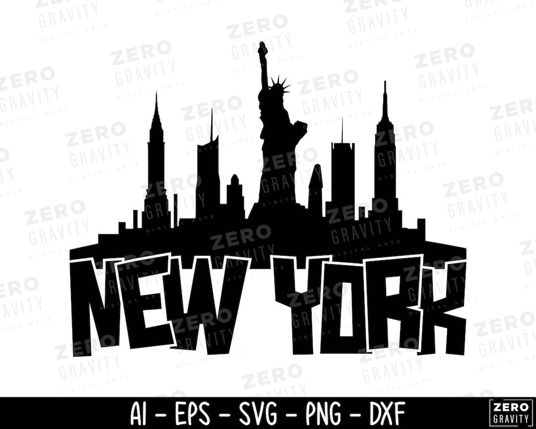 New York Svg, Digital Download New York Png, New York City Skyline Svg ...