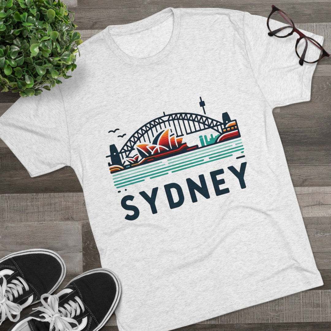 Sidney Graphic Tshirt | City Skyline Shirt | Colorful Urban Art Tshirt ...