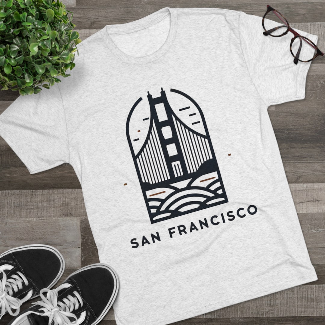 San Francisco Graphic Tshirt | City Skyline Shirt | Colorful Urban Art ...