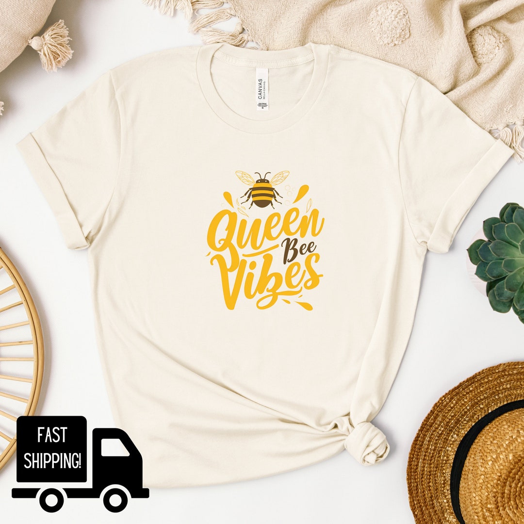 Queen Bee Vibes Shirt, Queen Bee Shirt, Queen Shirt, Bee Shirt ...