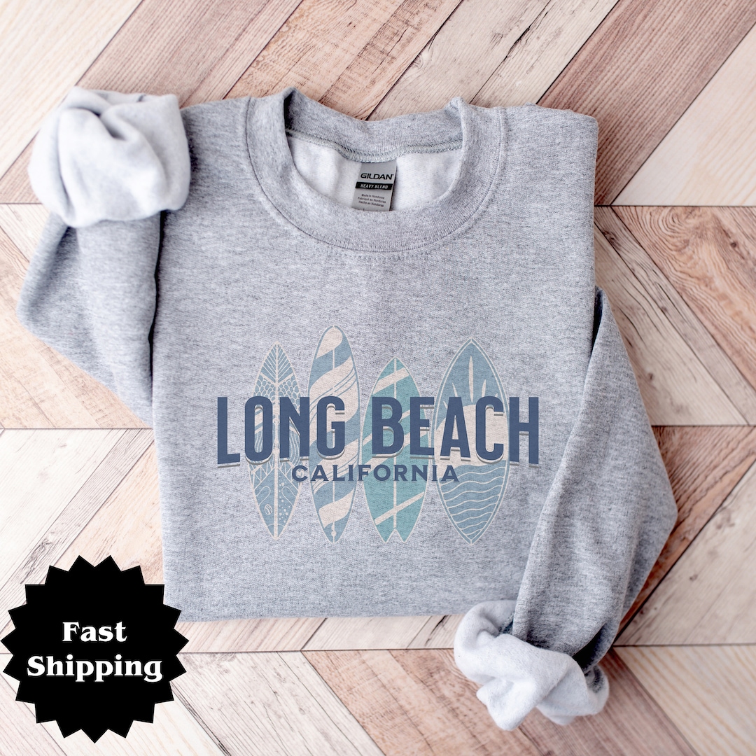 Beach Sweatshirt, Long Beach Sweatshirt, Beach Pullover, Beach Sweater ...