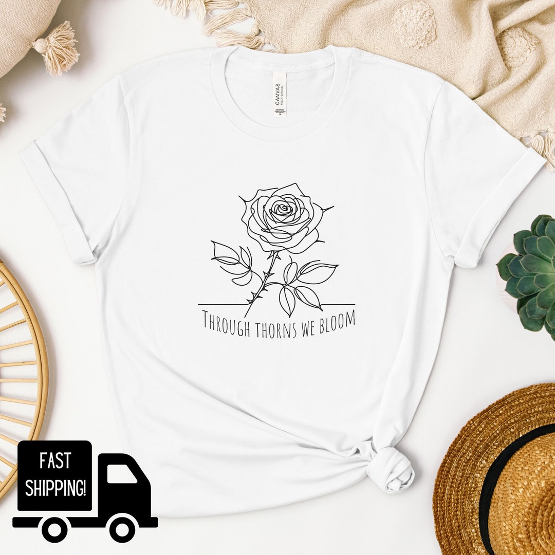 Rose Shirt, Flower Shirt, Rose Flowers Tshirt, Cute Flower Shirt ...