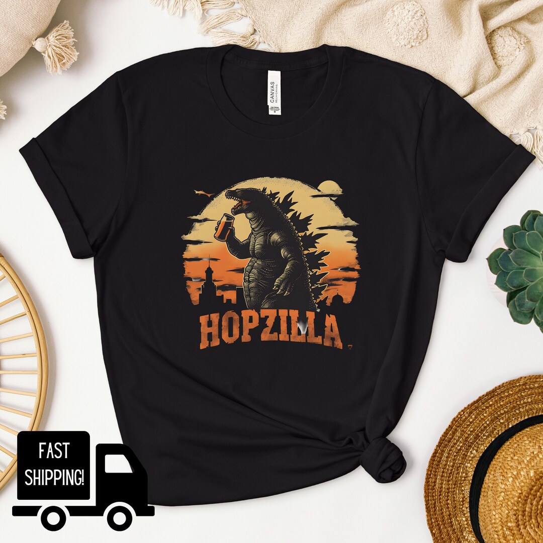 Hopzilla Shirt, Drinking Shirt, Godzilla Shirt, Beer Shirt, Night Out ...