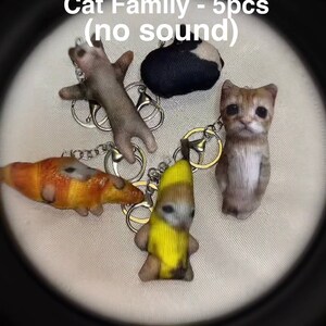 Banana Cat Meme Keychain: Cute and Quirky Cat-shaped Design - Etsy
