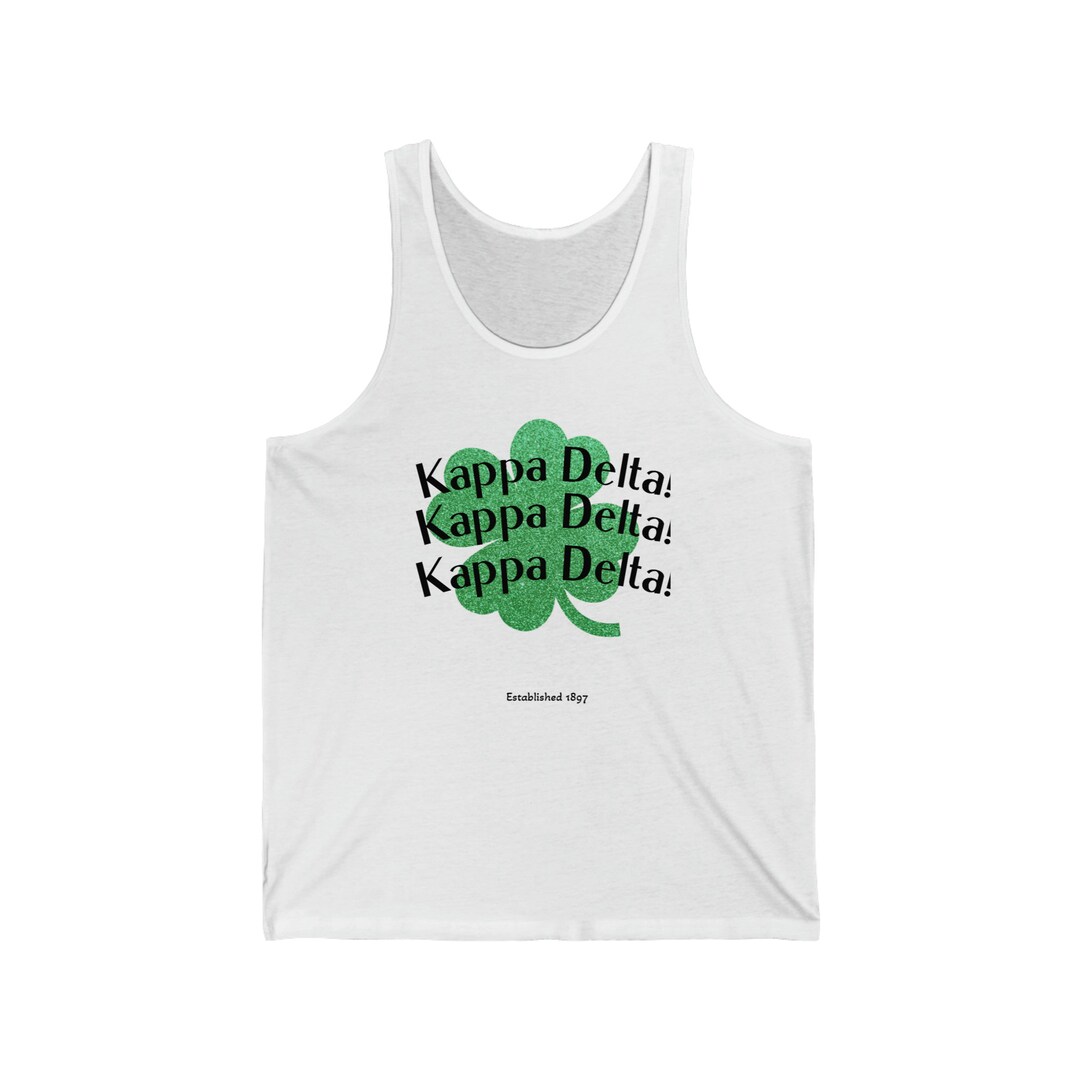 Kappa Delta Lucky Me 4 Leaf Clover KD Sorority Tank Top| Kappa Delta ...