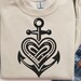 Heart Anchor Svg Png, Nautical Love Svg, Love at Sea Svg, Nautical Svg ...