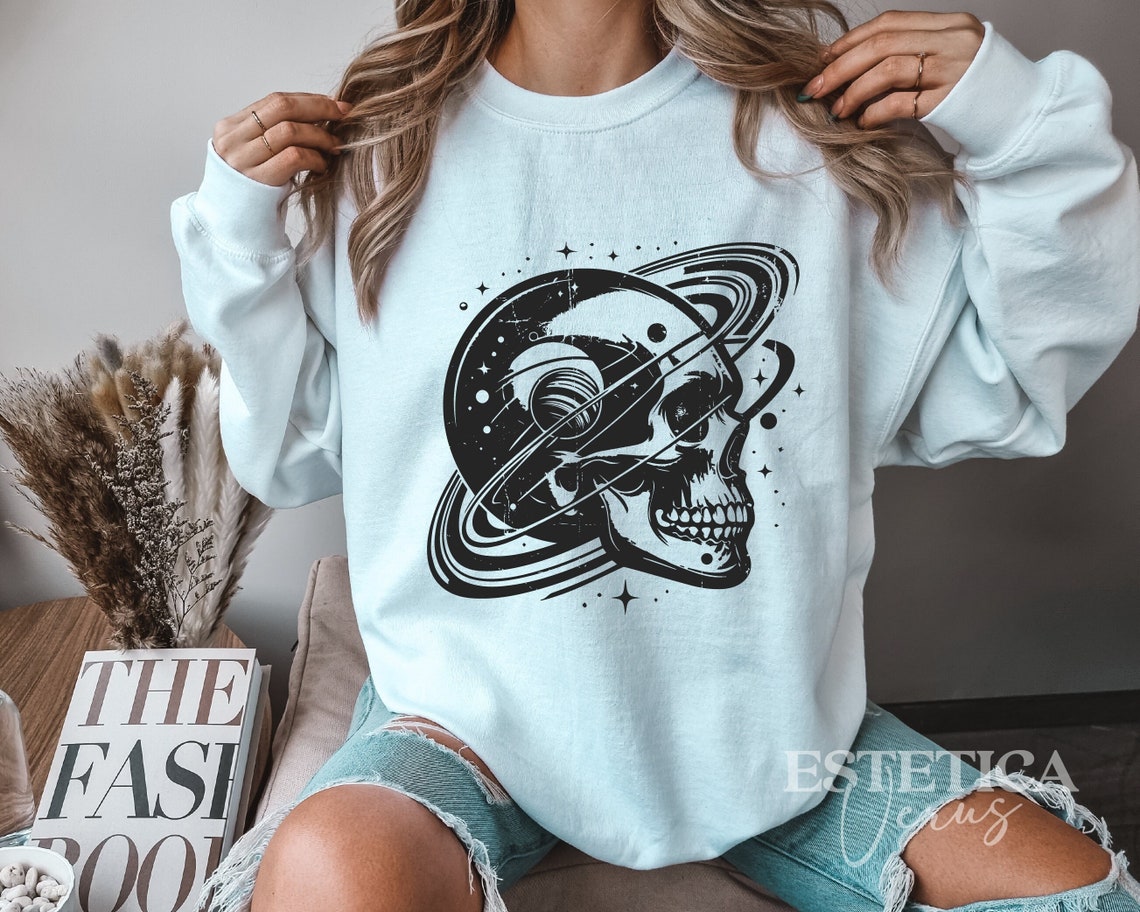 Skull Planet Svg Png Space Svg Astronaut Svg Galaxy Svg - Etsy