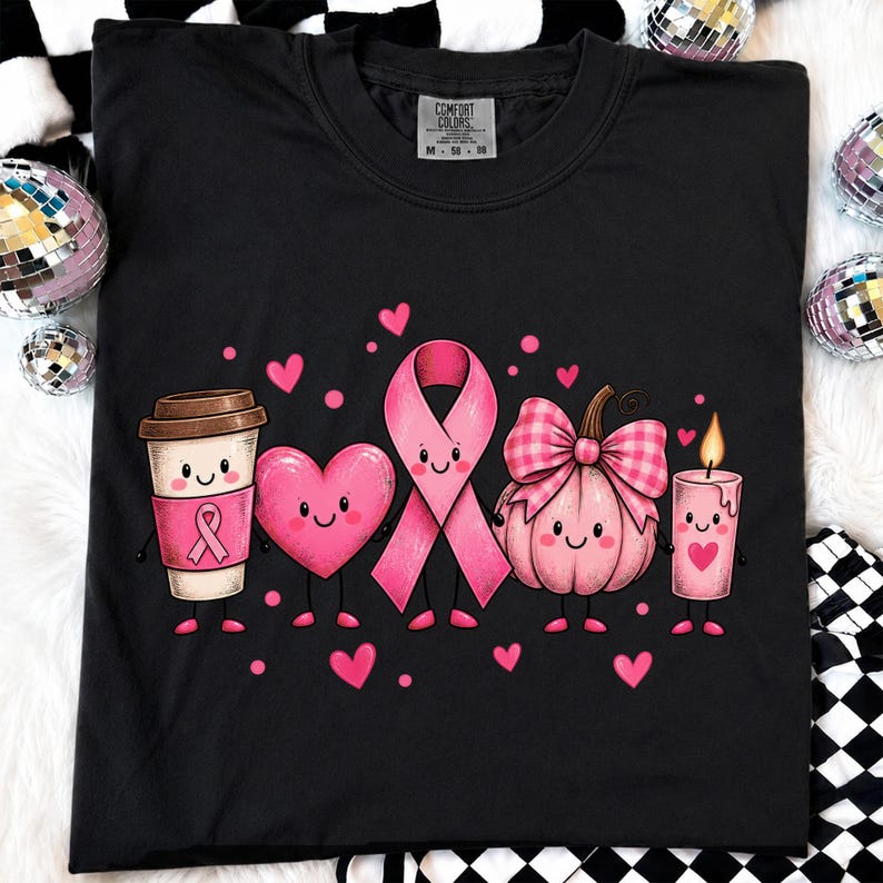 Pink Ribbon PNG, Fall Awareness Sublimation Digital File - Etsy