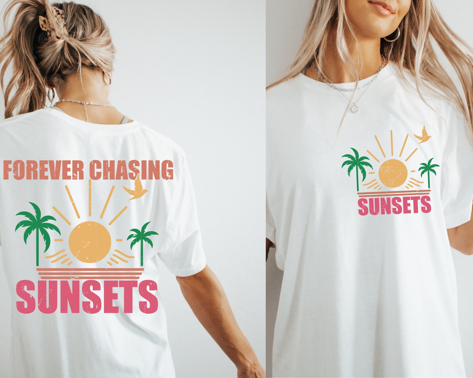Forever Chasing Sunsets Svg Png, Retro Summer Svg, Retro Beach Svg ...