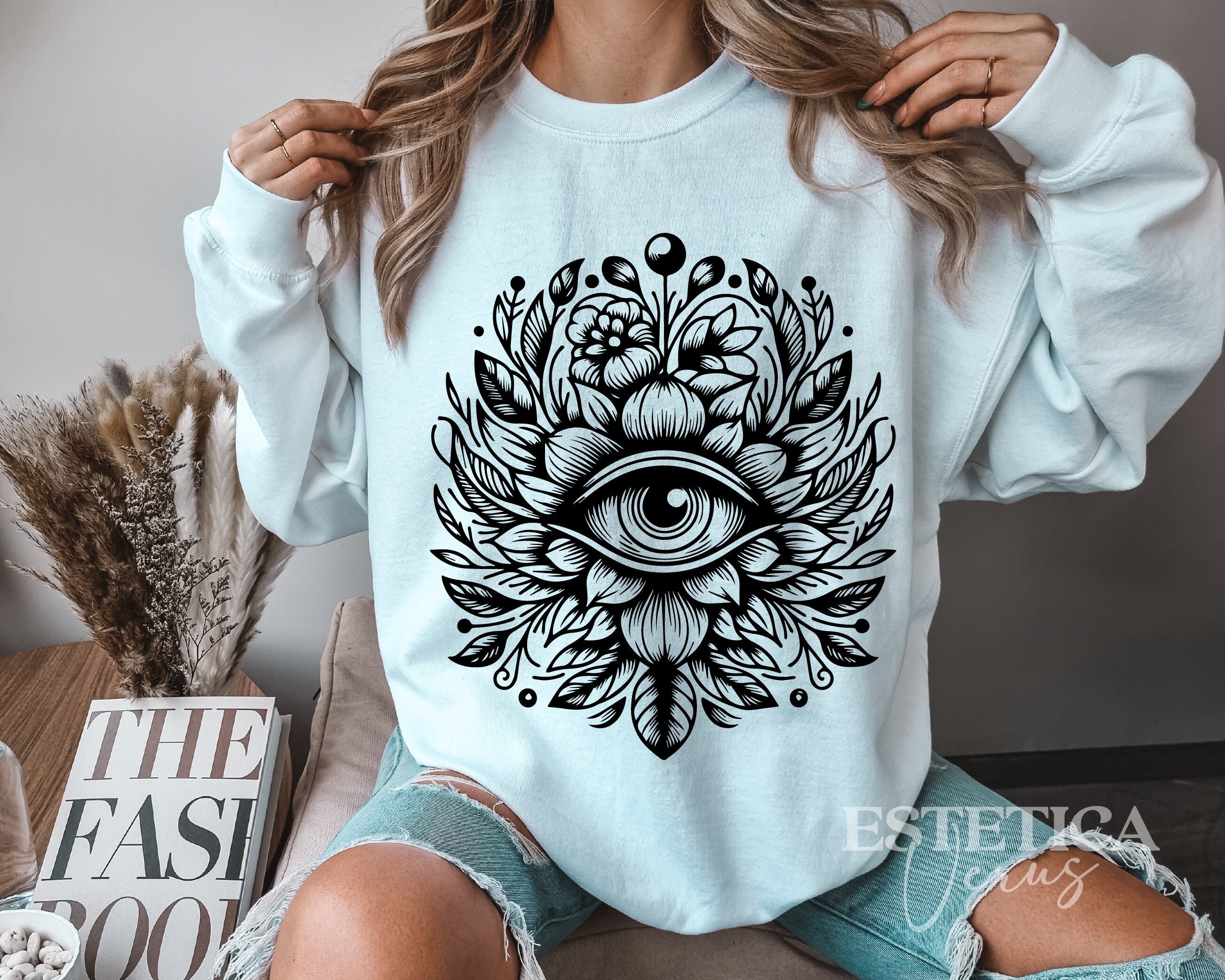 Floral Eye Svg Png, Botanical Eye Svg, Nature Eye Svg, Flower Eye Svg ...