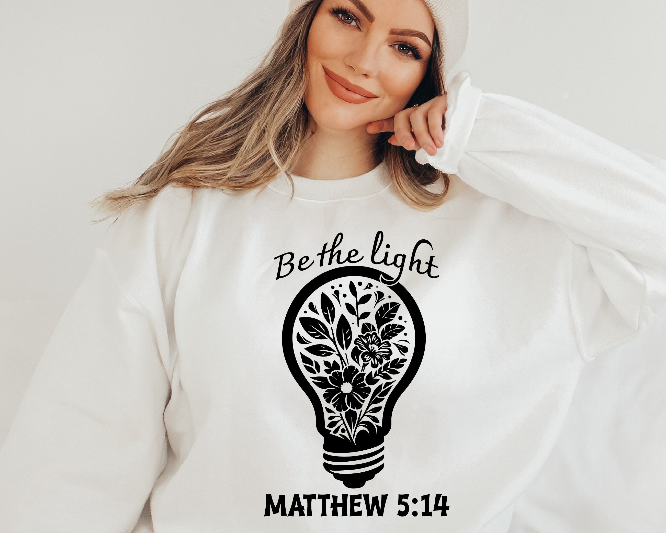 Be the Light Svg Png, Religious Svg, Christian Woman Svg, Flowers Svg ...