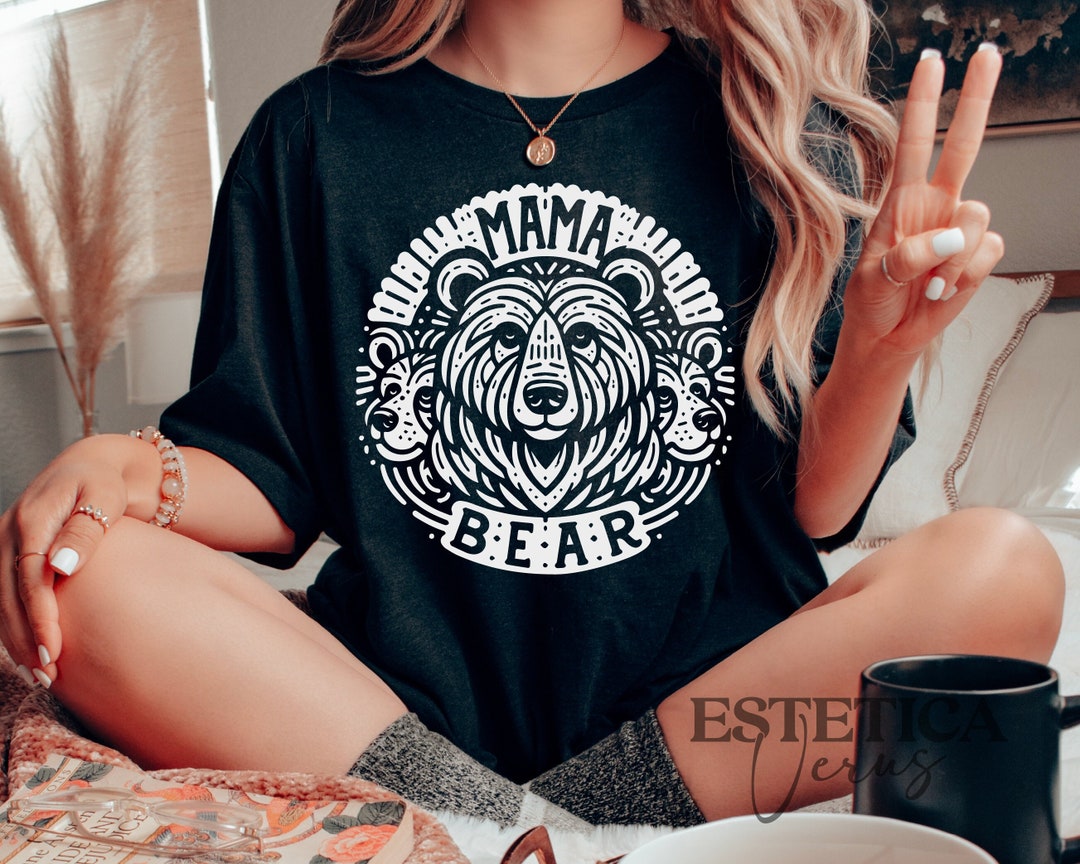 Mama Bear Svg Png, Mom Life Svg, Bear Family Svg, Mom and Baby Bear Svg ...