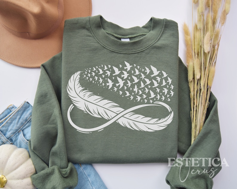 Infinity Symbol Svg Png, Infinity Bird Feather Svg, Endless Symbol Svg ...