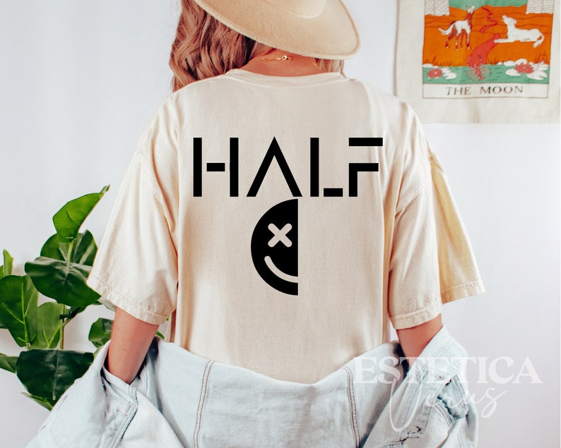 Half Svg Png, Inspirational Quote Svg, Split Design Svg, Half and Half ...