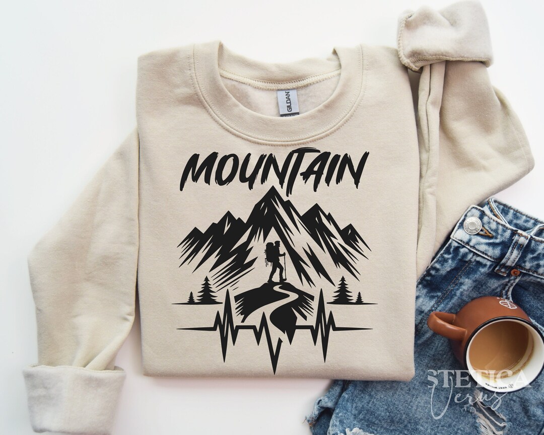 Mountain Heartbeat Svg Png, Mountain Svg, Camping Svg, Outdoor ...