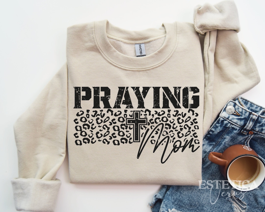Praying Mom Svg Png, Prayerful Mother Svg, Mom in Prayer Svg, Faithful ...