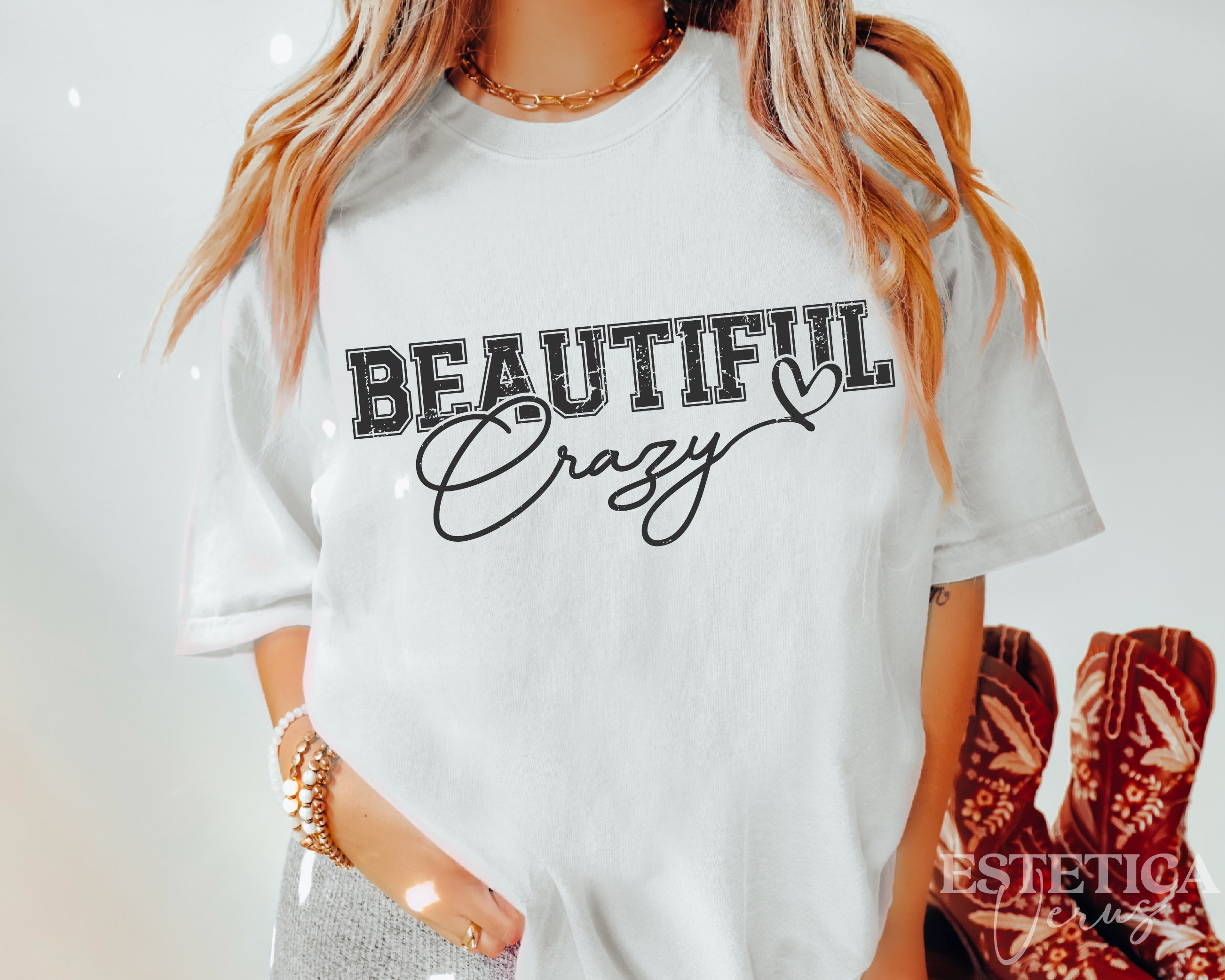 Beautiful Crazy Svg Png, Country Girl Svg, Just a Small Town Girl Svg ...