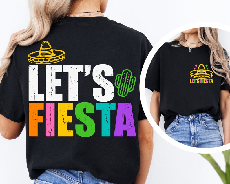 Let's Fiesta Svg Png, Mexican Fiesta Svg, Celebration Svg, Mexican Svg ...
