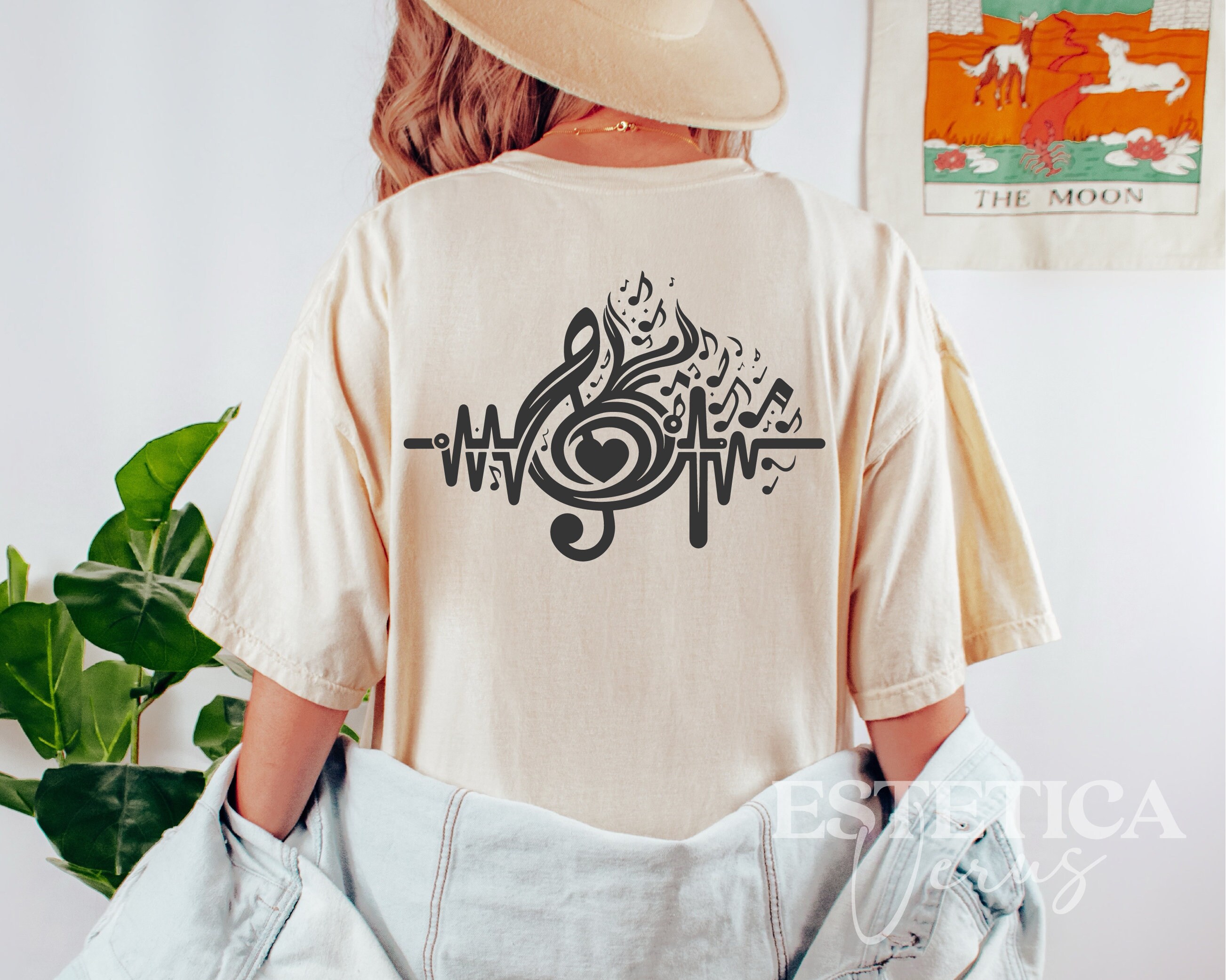 Heartbeat Music Svg Png, Music Lover Svg, Sound Wave Svg, Musical Heart ...