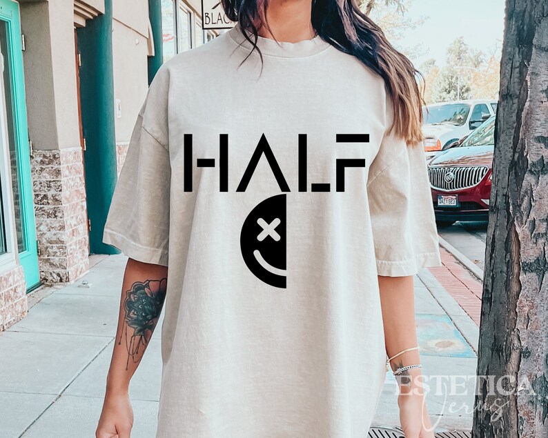 Half Svg Png, Inspirational Quote Svg, Split Design Svg, Half and Half ...