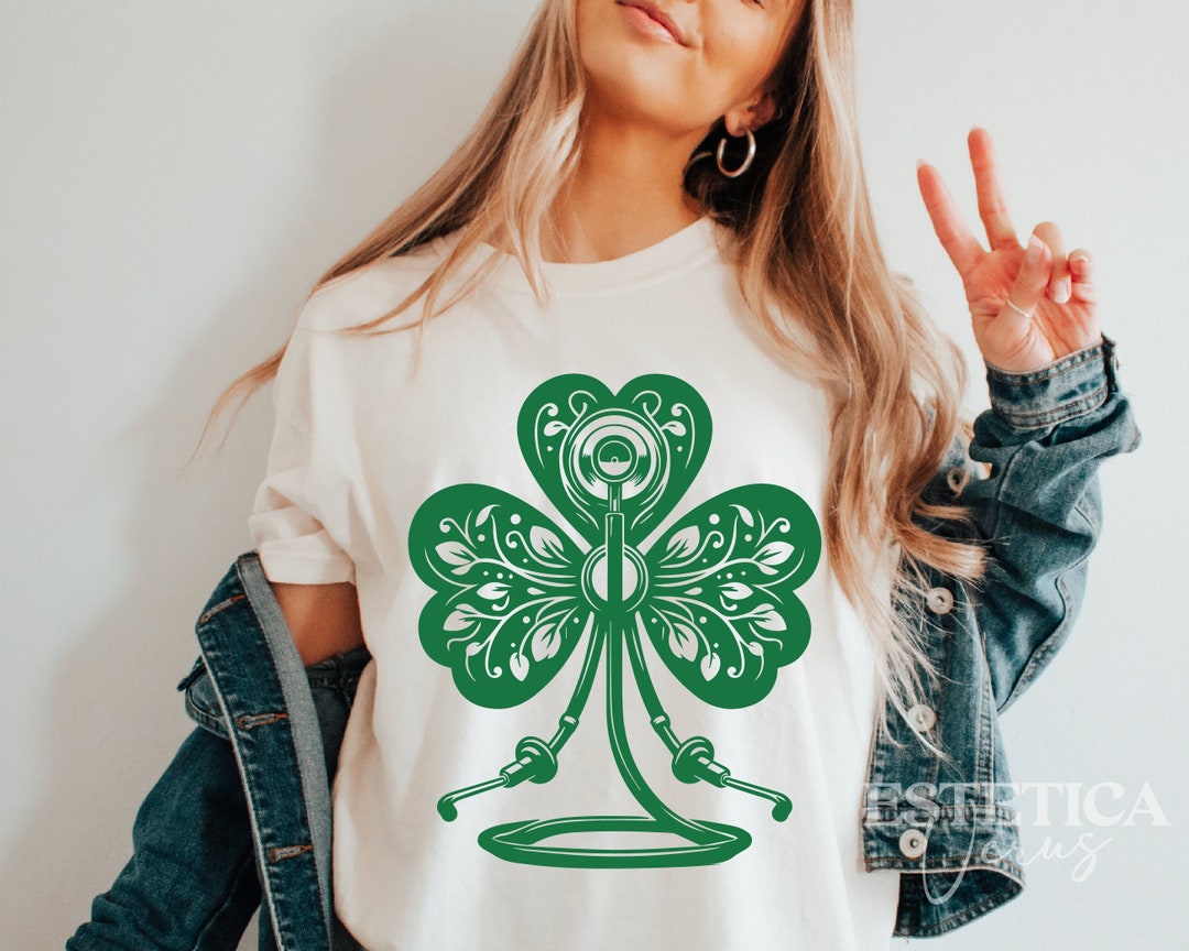 Nurse St. Patrick's Day Svg Png, Stethoscope Svg, Irish Nurse Svg ...