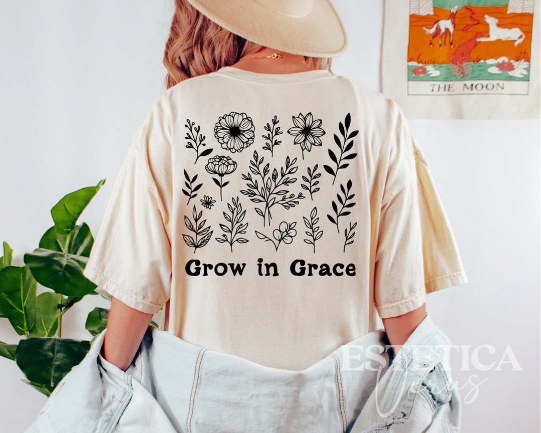 Grow in Grace Svg Png, Spiritual Growth Svg, Graceful Living Svg ...