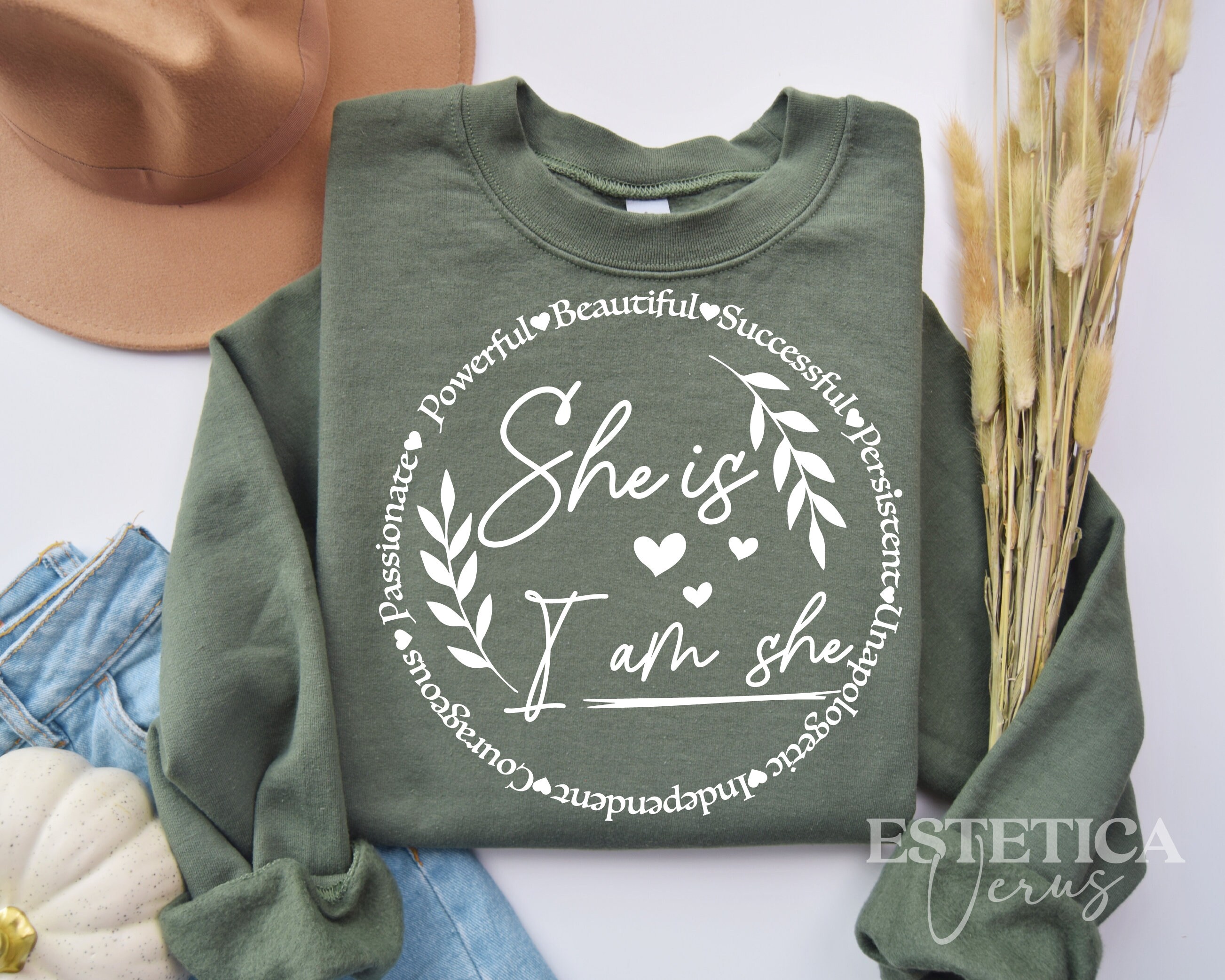 She is Strong Svg Png, Positive Svg, Motivational Svg, Self Love Svg ...