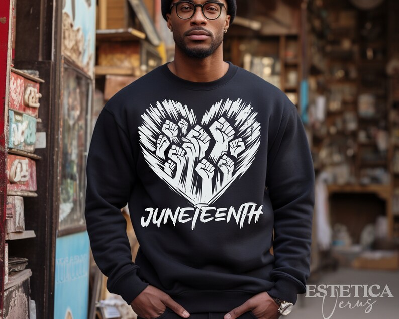 Juneteenth Corazón Svg Png, Juneteenth Amor Svg, Día de la Libertad Svg ...