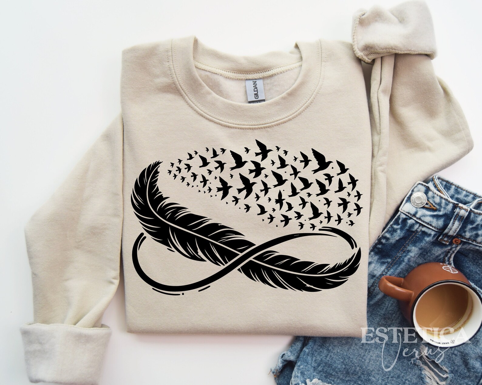 Infinity Symbol Svg Png, Infinity Bird Feather Svg, Endless Symbol Svg ...