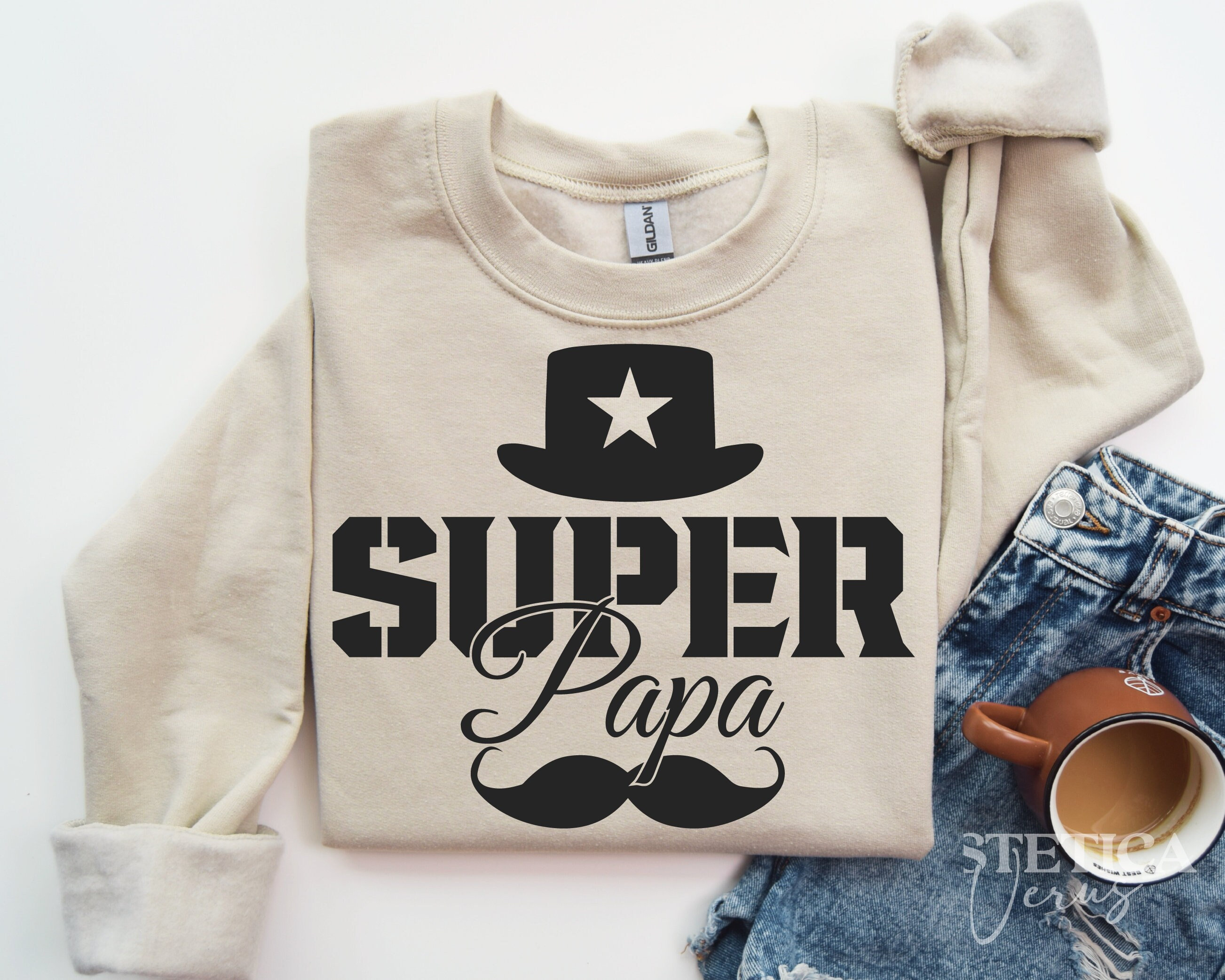 Super Papa Svg Png, Papa the Hero Svg, Papa Strength Svg, Best Papa ...