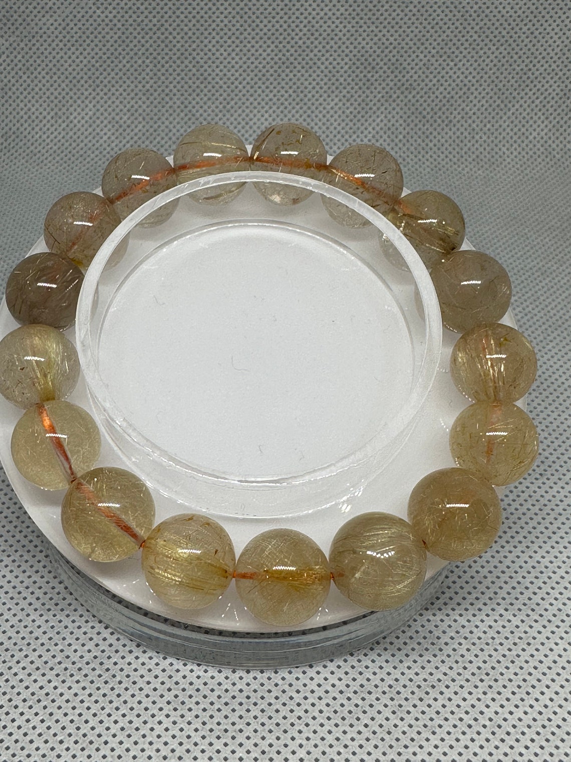 Natural Gold Rutilated Quartz Bracelet天然金发晶手链 - Etsy