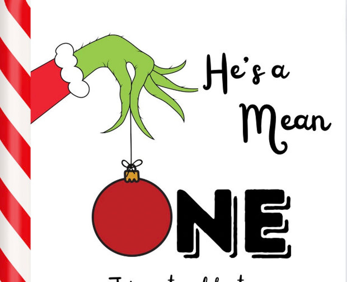 He's a Mean One Birthday Invitation[first Birthday, Boy or Girl ...