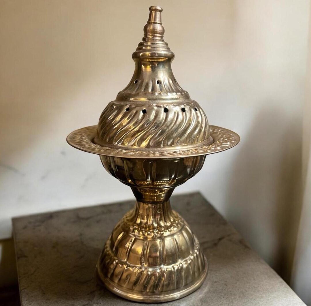 Egyptian Handmade Brass Incense/bakhoor Burner | Decorative Aromatic ...