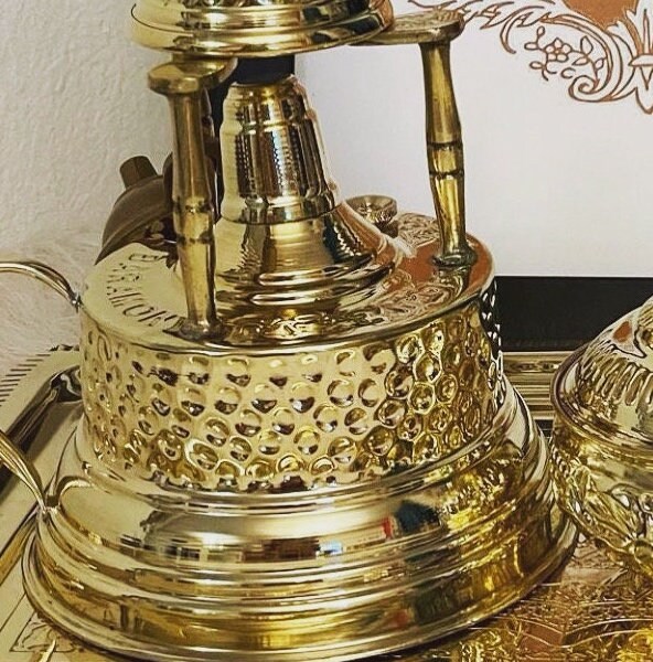 Hand-hammered Egyptian Copper Coffee Set Authentic Craftsmanship From ...