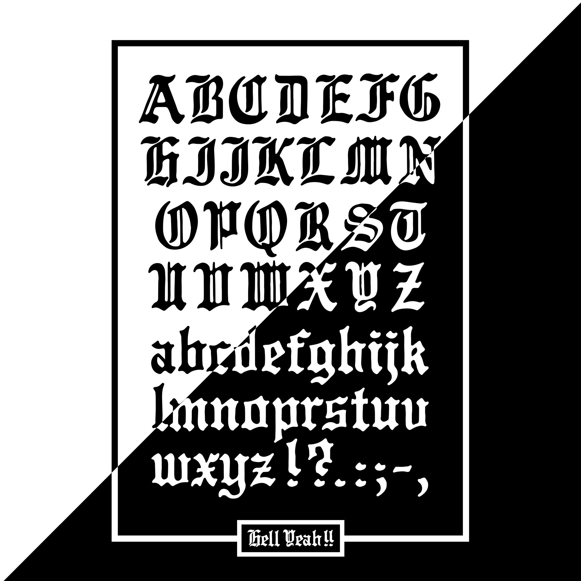 MK-HELL Typeface - Etsy