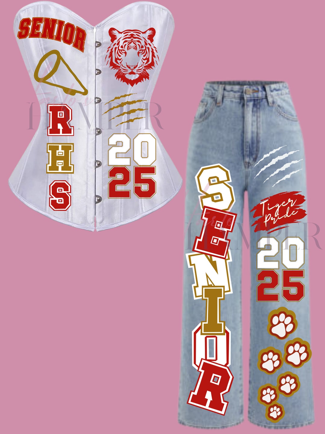 Senior Corset & Jeans Sets - Etsy