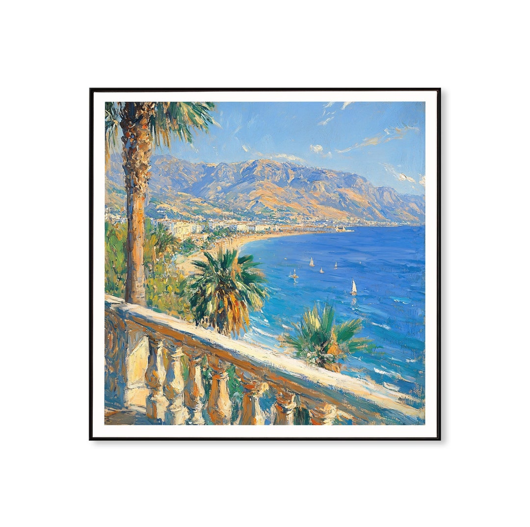 Palermo Balcony, Mondello Beach Print, Sicily Travel Poster, Sicily ...