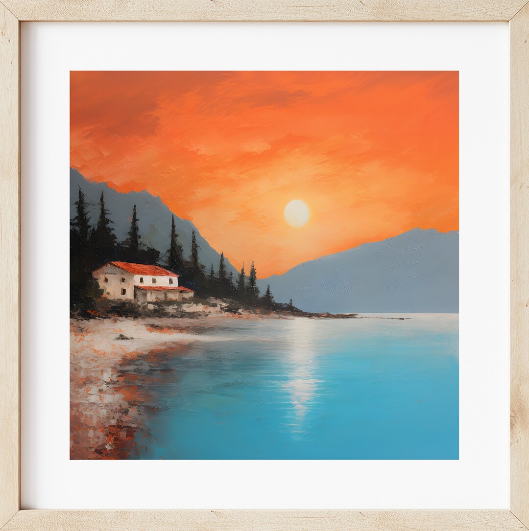 Montenegro Art , Mountain With Lakes Impressionist Style Gift - Etsy