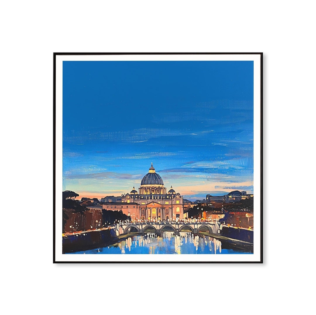 The Vatican City, St. Peter’s Basilica Print, Rome Print, Poster ...